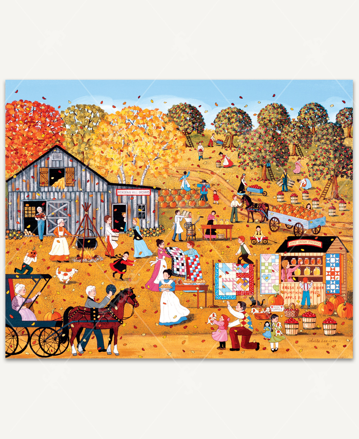 October Gave A Party, a traditional puzzle - Stave Puzzles