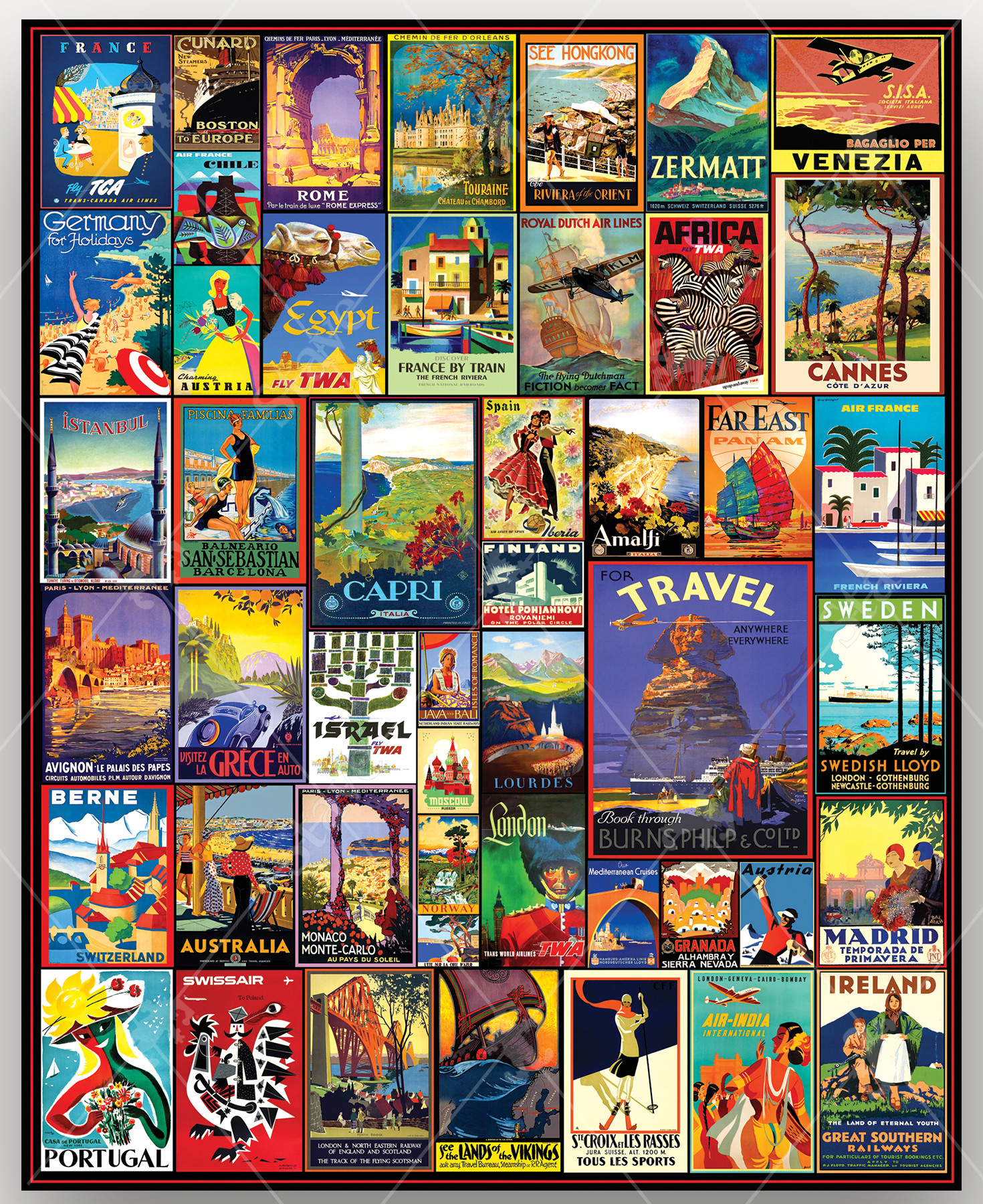 Global Passport, a traditional puzzle - Stave Puzzles