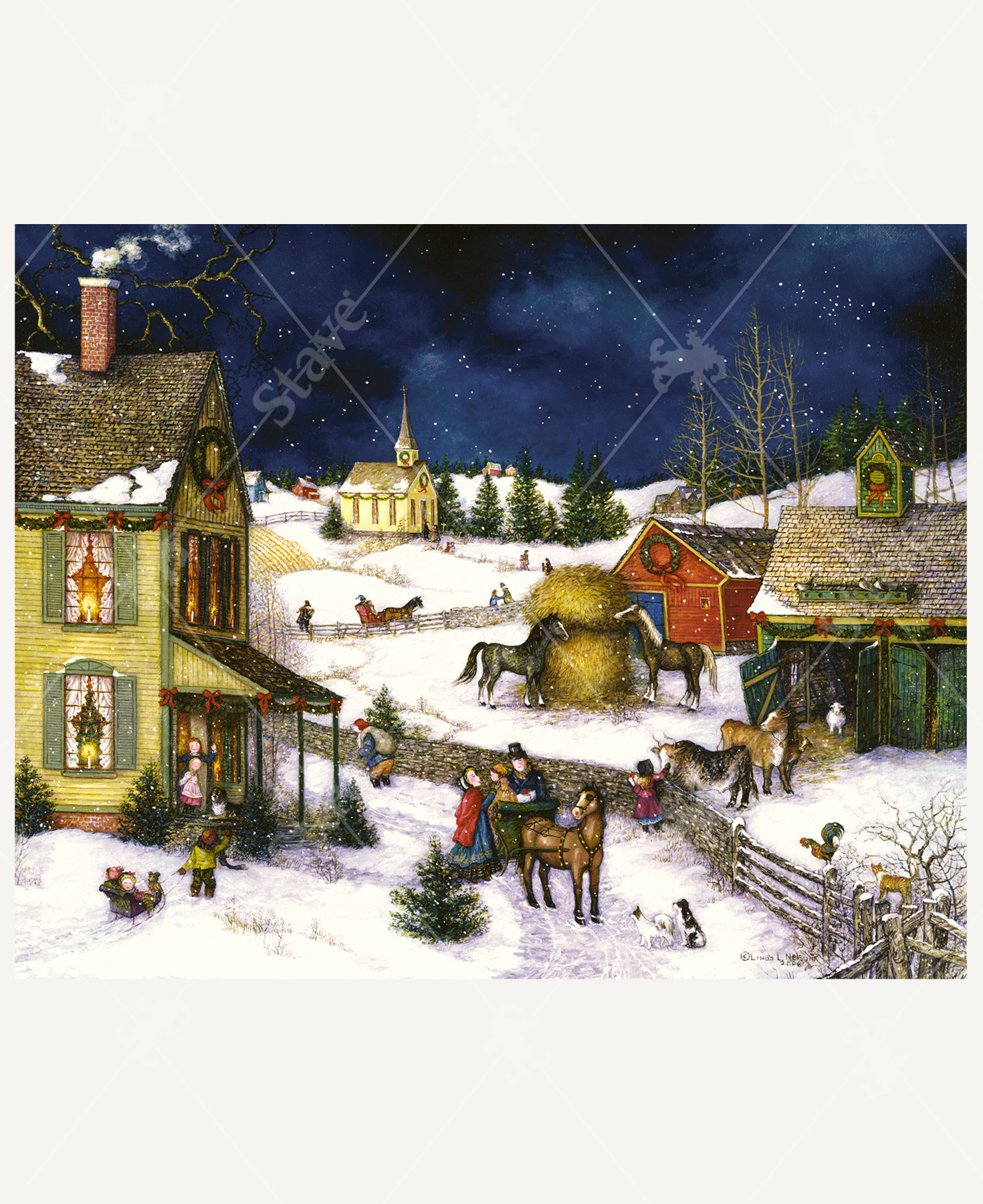 An Old Fashioned Christmas, a traditional puzzle - Stave Puzzles