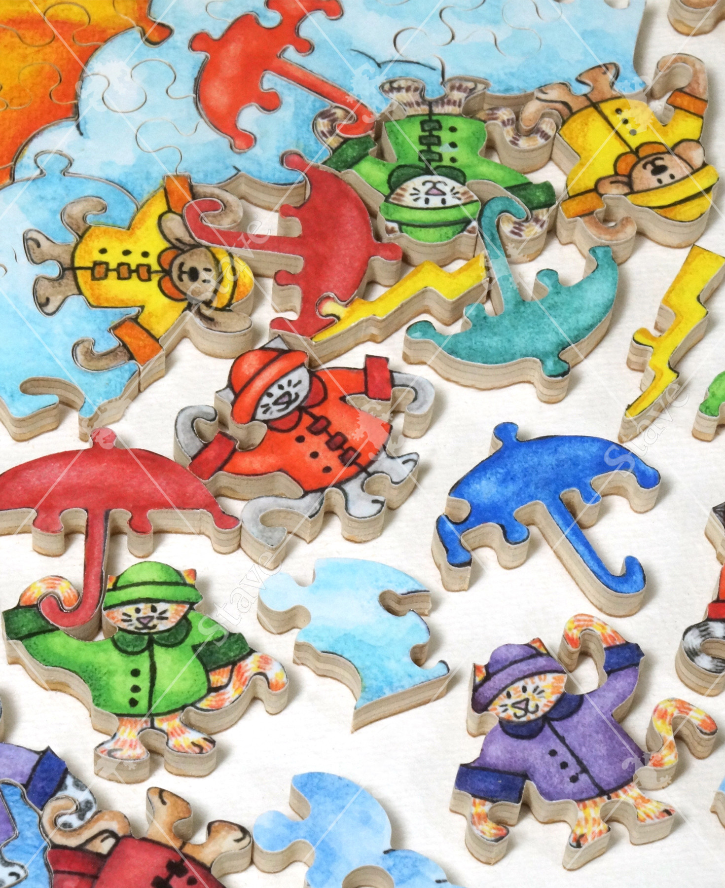 Raining Cats and Dogs Jigsaw Puzzle | Stave Puzzles