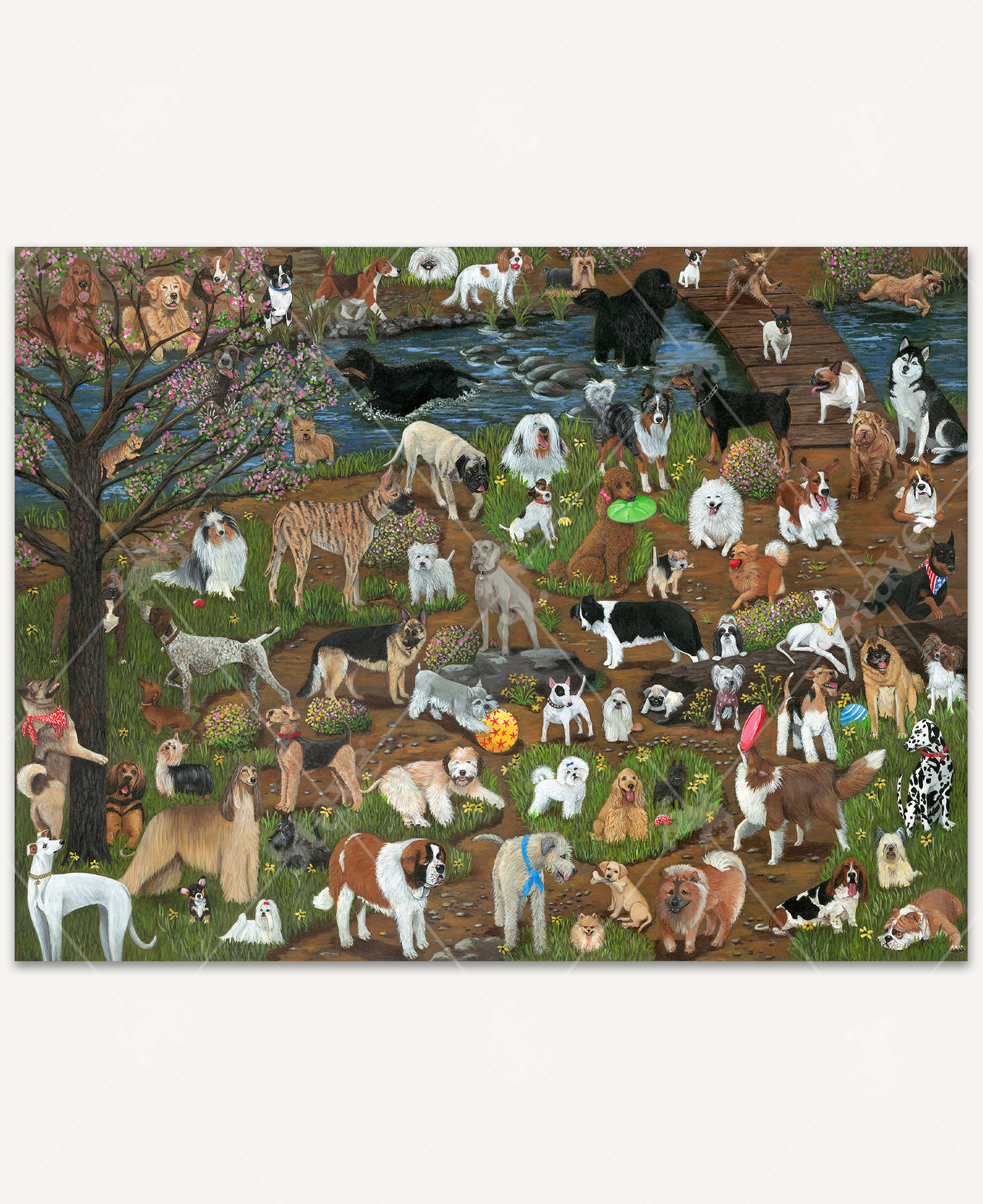 Bark In The Park Jigsaw Puzzle | Stave Puzzles