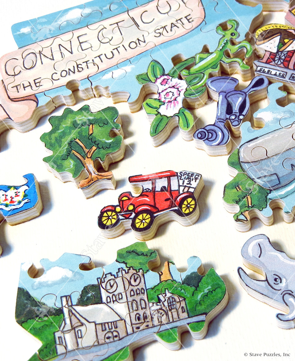 The Constitution State Jigsaw Puzzle | Stave Puzzles