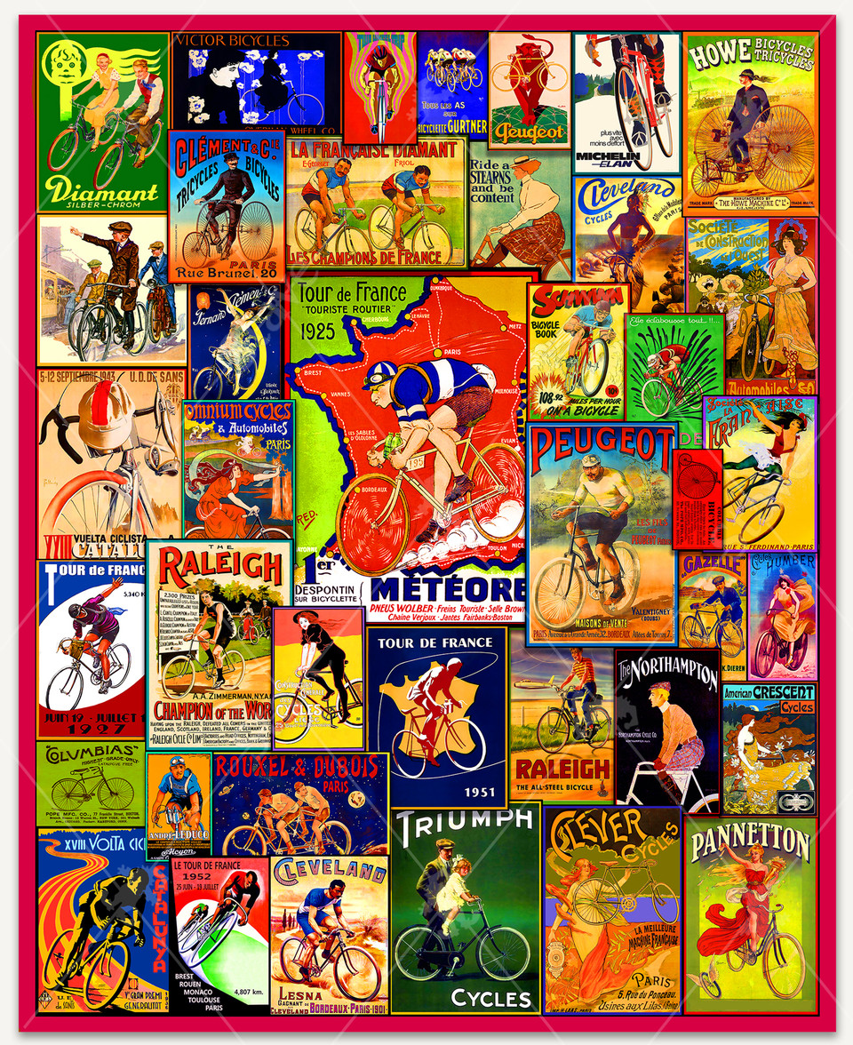 Vintage Tour De France, a traditional puzzle - Stave Puzzles