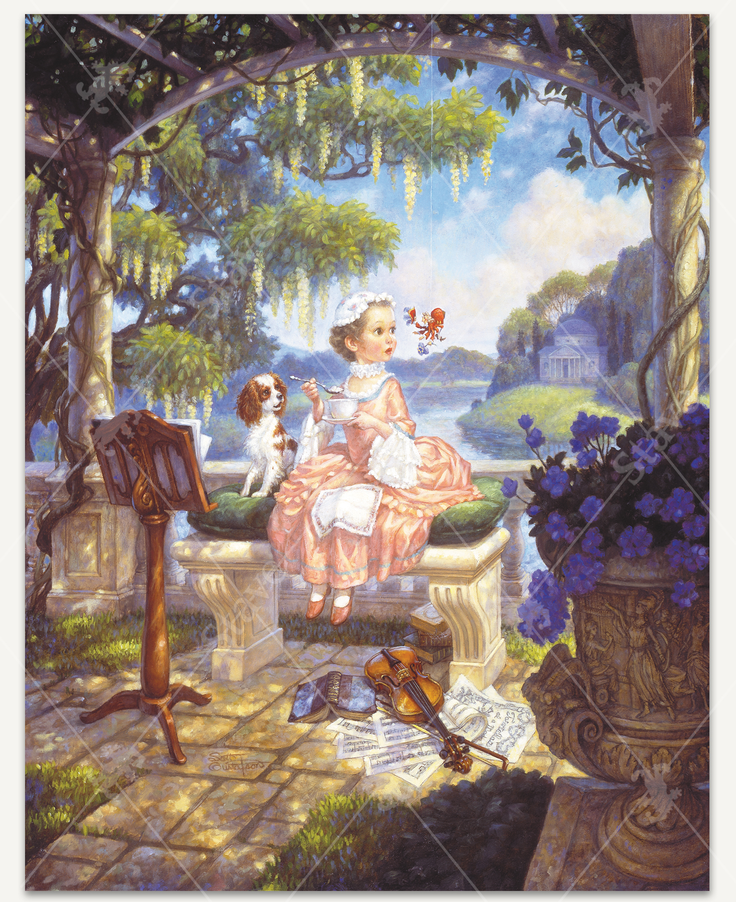 Little Miss Muffet, a traditional puzzle - Stave Puzzles