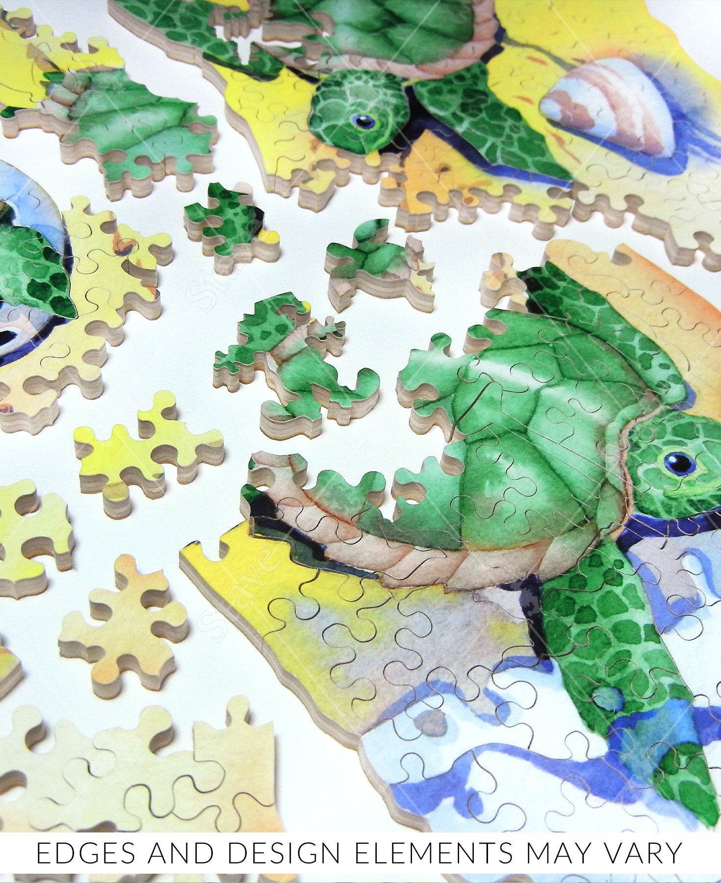 Hatching Turtles, a traditional puzzle - Stave Puzzles