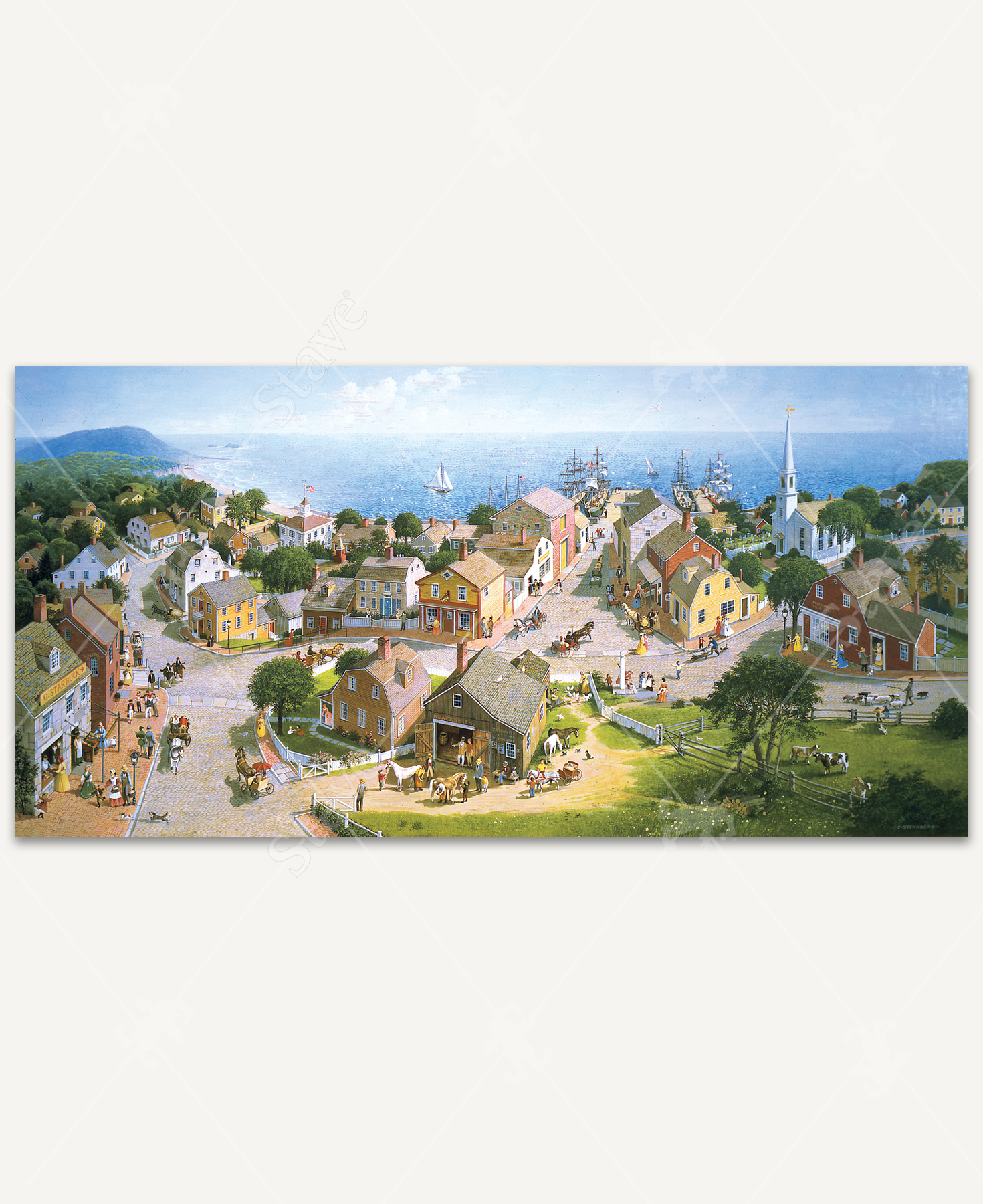 Chowder Town, a traditional puzzle - Stave Puzzles
