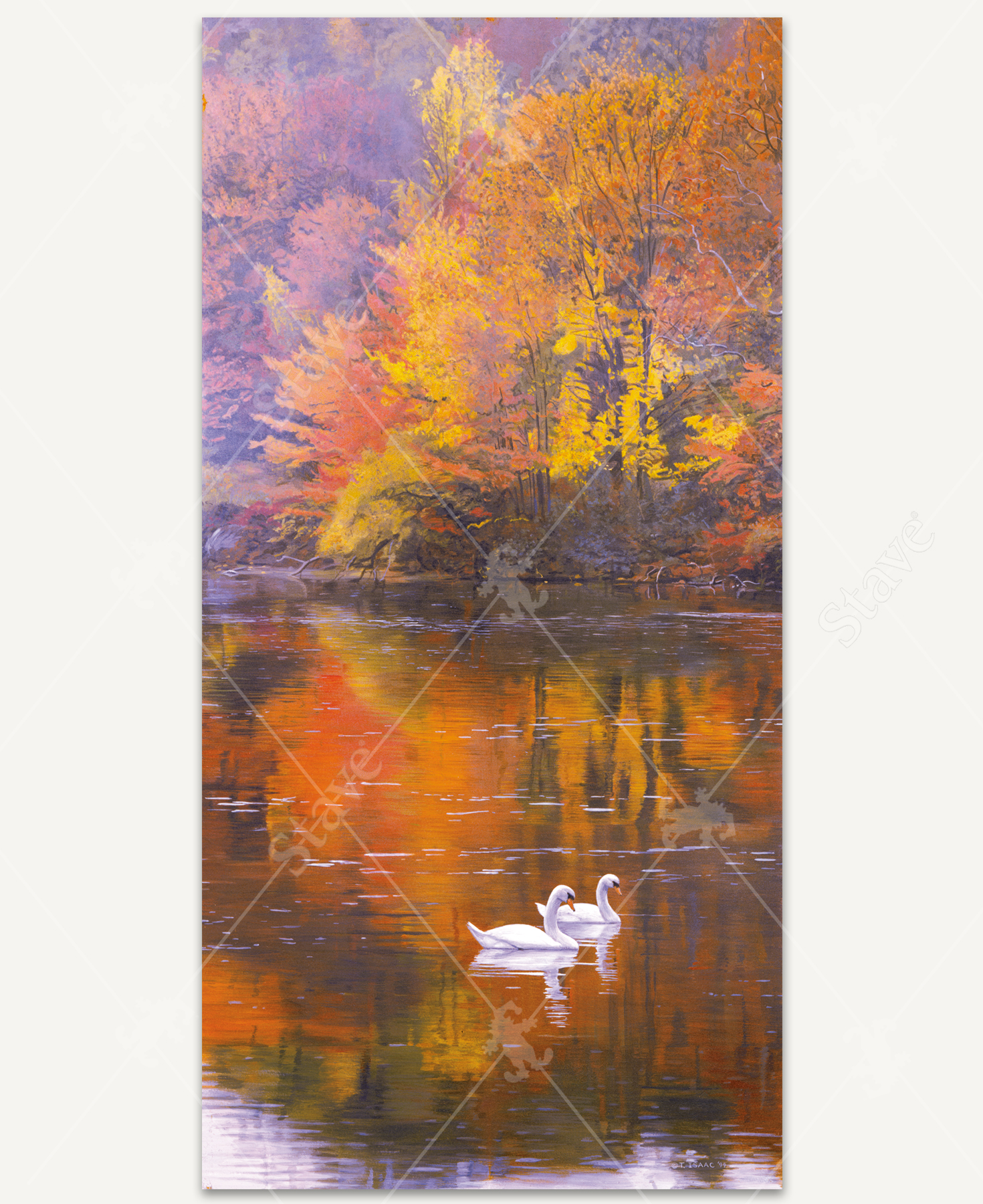 Autumn Reflections, a traditional puzzle - Stave Puzzles