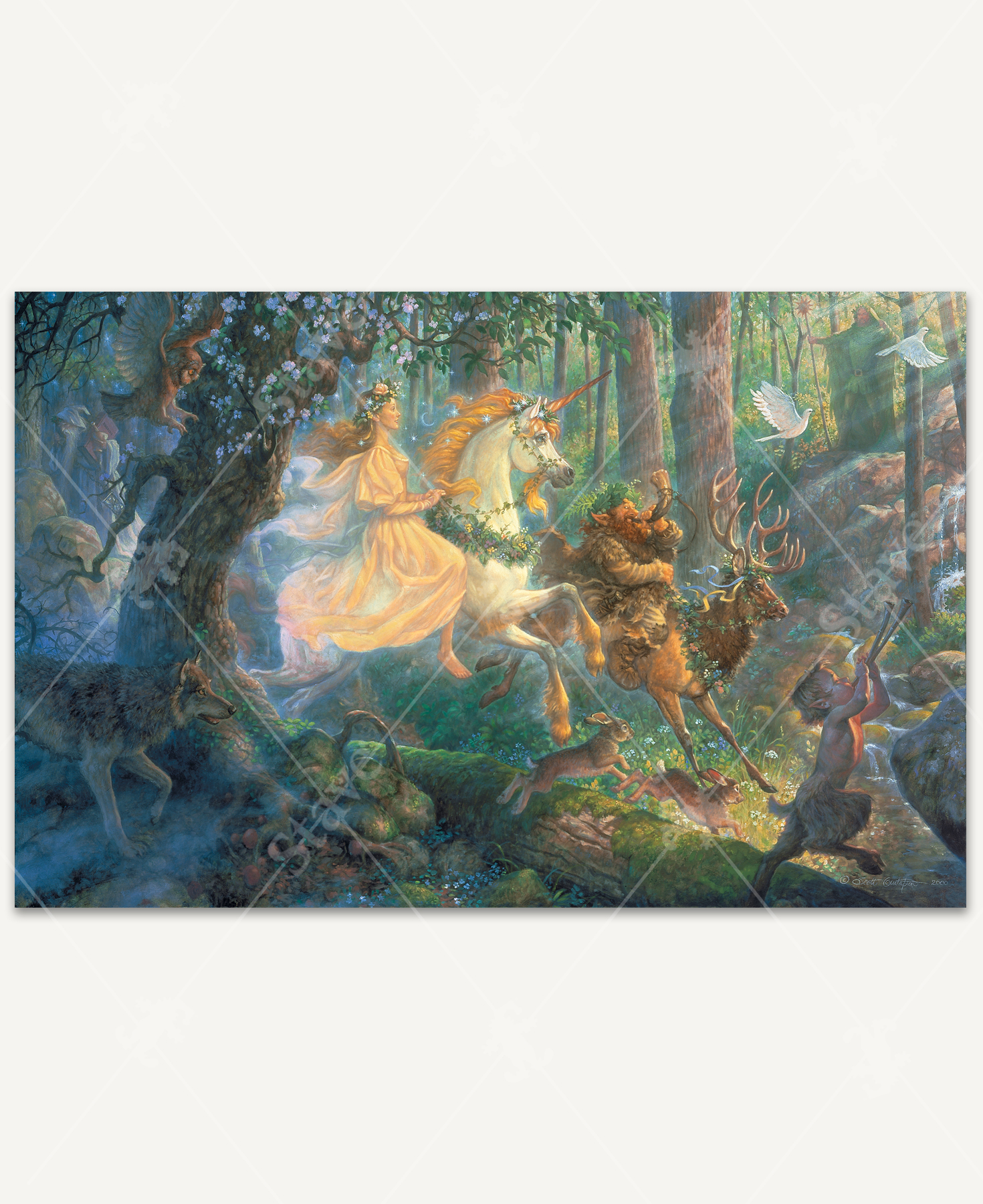 The Maiden And The Unicorn, a traditional puzzle - Stave Puzzles