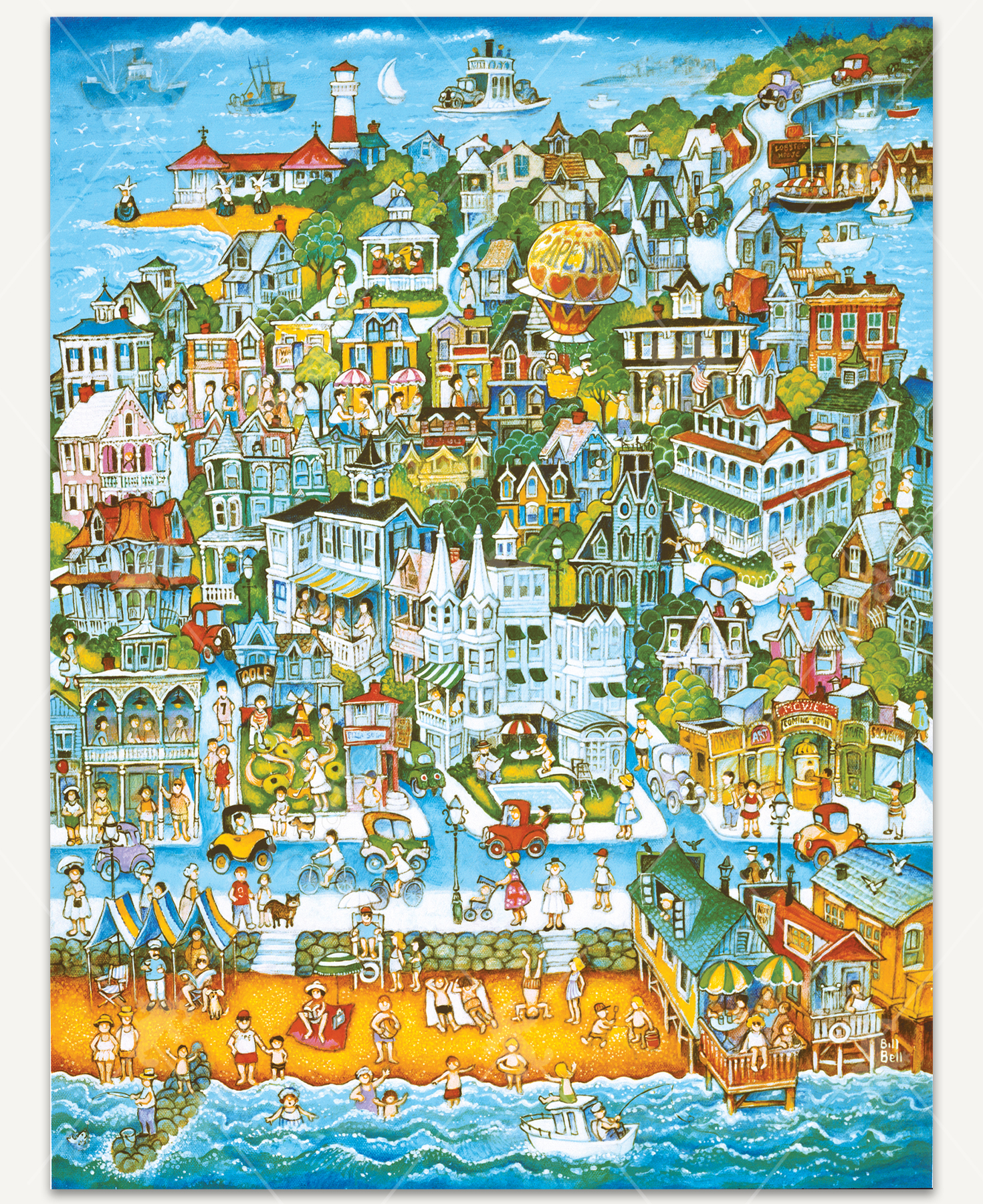 Bustle of Cape May, a traditional puzzle - Stave Puzzles