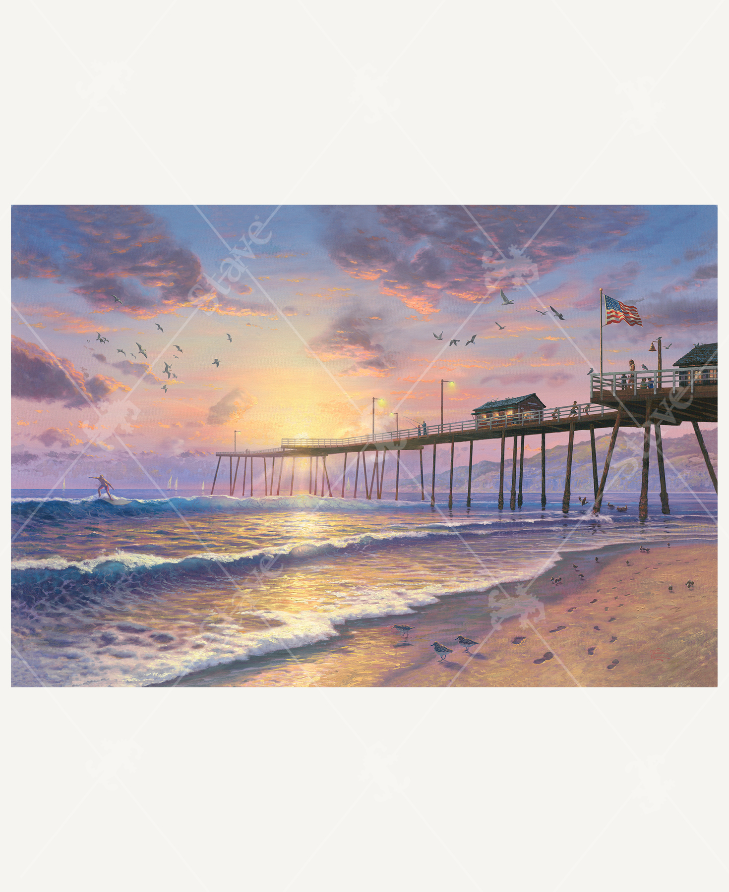 Footprints In The Sand, a traditional puzzle - Stave Puzzles