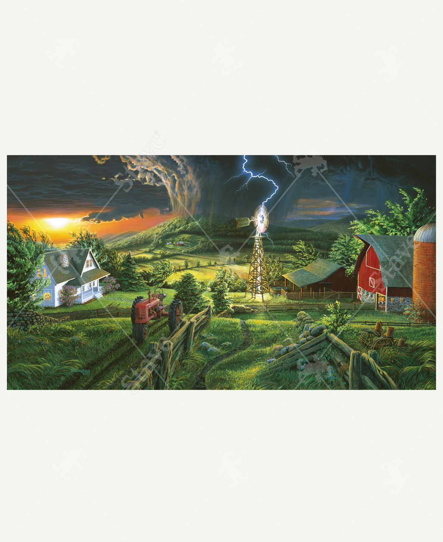 Lightning Strikes, a traditional puzzle - Stave Puzzles