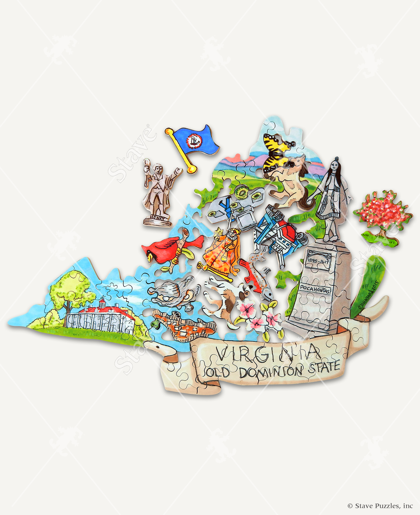 The Old Dominion State Jigsaw Puzzle | Stave Puzzles