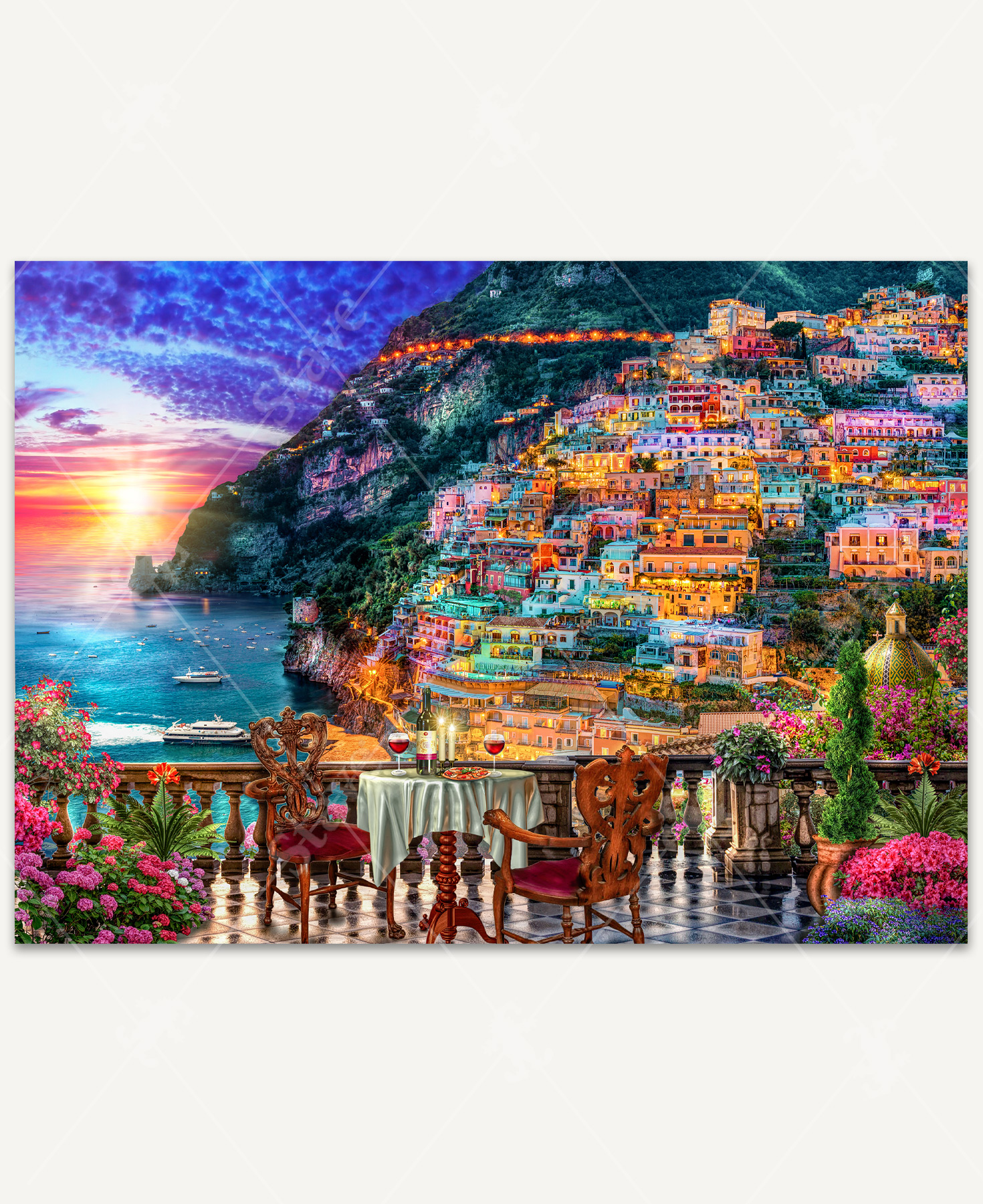 Positano Sunset Jigsaw Puzzle | Stave Puzzles