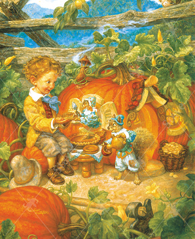 Peter, Peter, Pumpkin Eater, a traditional puzzle - Stave Puzzles