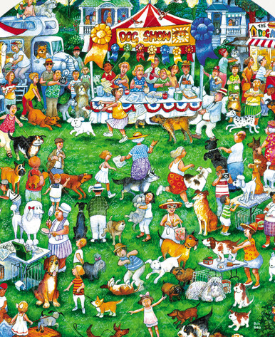 Dog Show In the Park, a traditional puzzle - Stave Puzzles