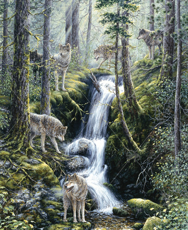 Cascade Wolves, a traditional puzzle - Stave Puzzles