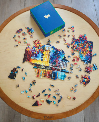 Stave Spinning Puzzle TableTop, a boards & boxes puzzle - Stave Puzzles