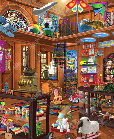 Hidden Toy Shoppe, a traditional puzzle - Stave Puzzles