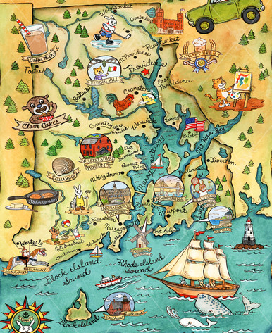 Rhode Island, USA, a traditional puzzle - Stave Puzzles