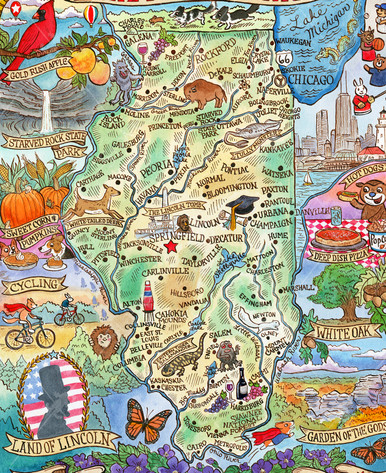 Illinois, USA, a traditional puzzle - Stave Puzzles