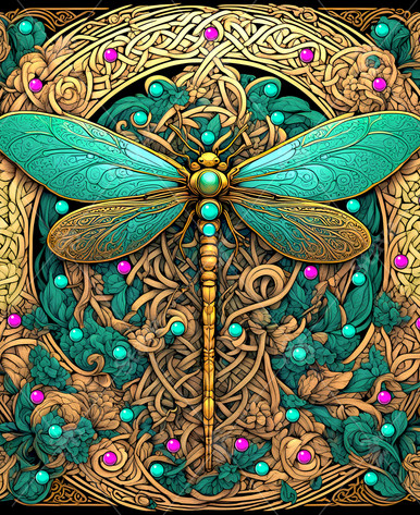 The Celtic Dragonfly Jigsaw Puzzle | Stave Puzzles