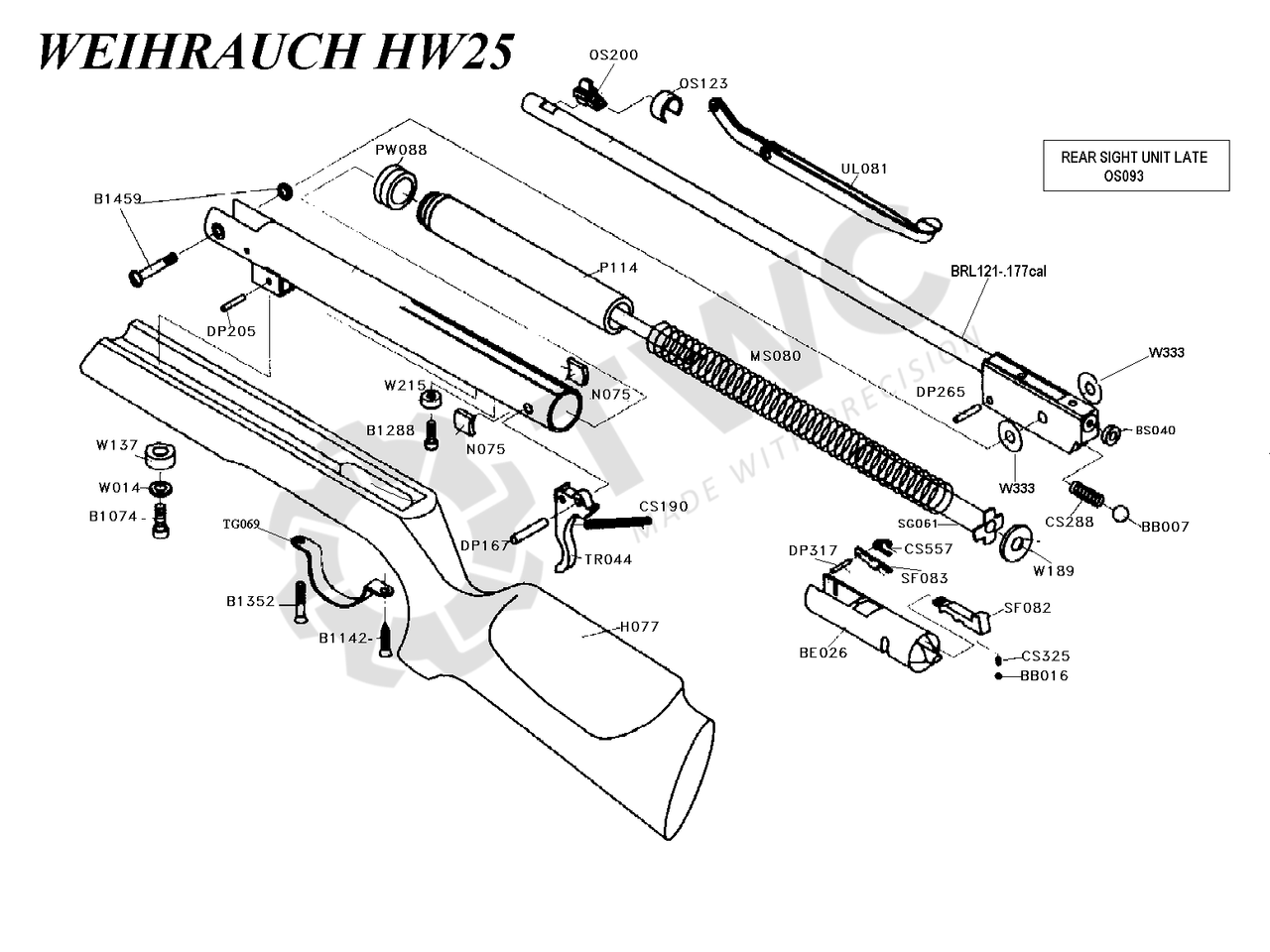 SK044 - HW25 Service Kit - T. W. Chambers & Co