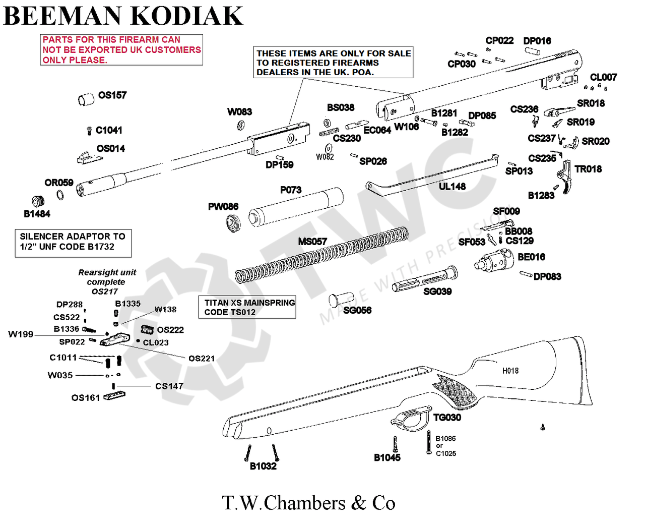 Beeman Kodiak (Diagram Download)