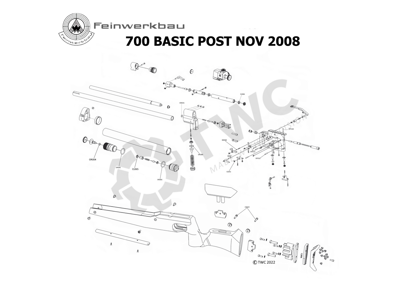 Feinwerkbau 700 Basic Post 2008 (Diagram Download)