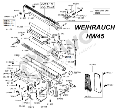 SK045 - HW45 Service Kit - T. W. Chambers & Co