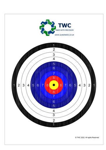 TWC Portrait Target with colour