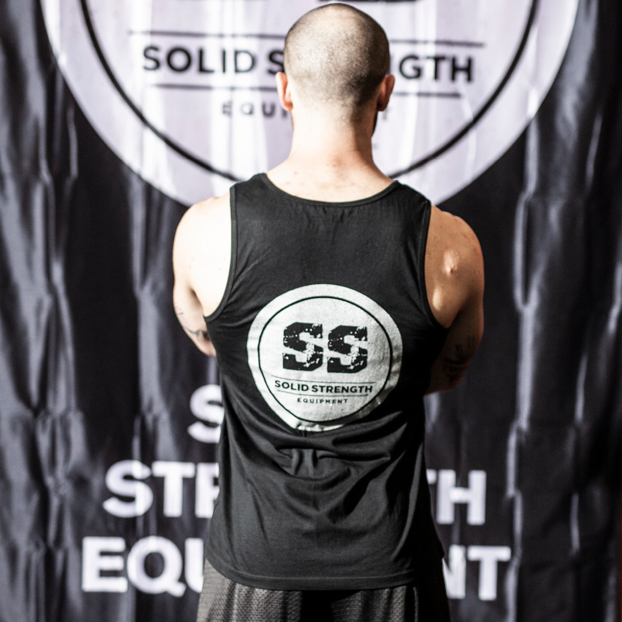 Solid Strength Mens Singlet Black - SOLID STRENGTH EQUIPMENT