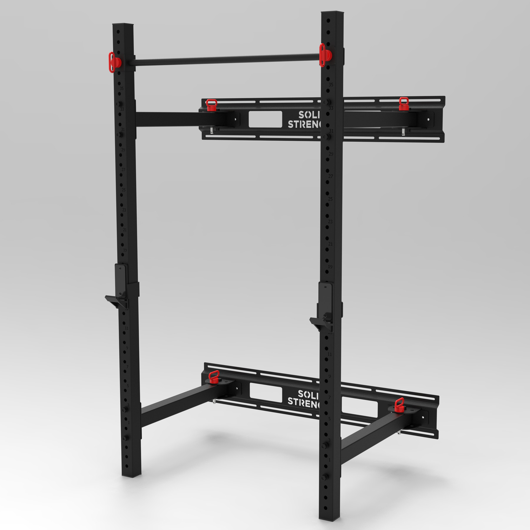 Solid Strength Goliath Fold Back Squat Rack Stringer (pair) - SOLID ...