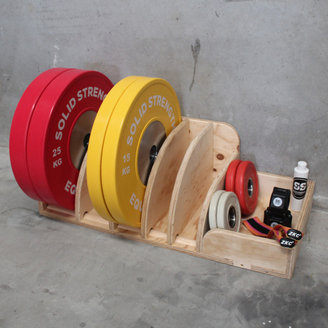 BARBELL + PLATE STORAGE | SOLID STRENGTH EQUIPMENT