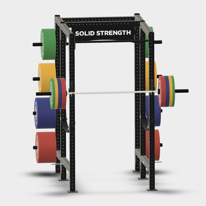 Solid Strength Goliath Power Rack — Single + Storage - SOLID STRENGTH ...