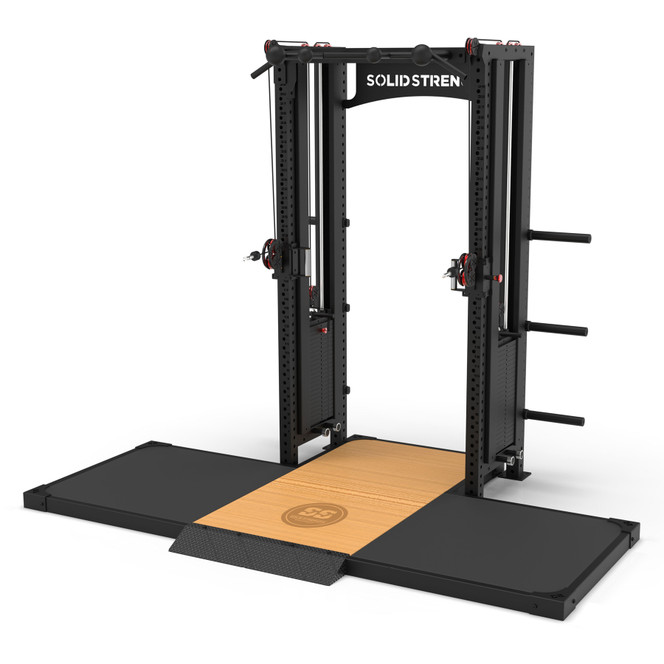 Goliath Cable Stack + Squat Rack with Platform | SOLID STRENGTH EQUIPMENT