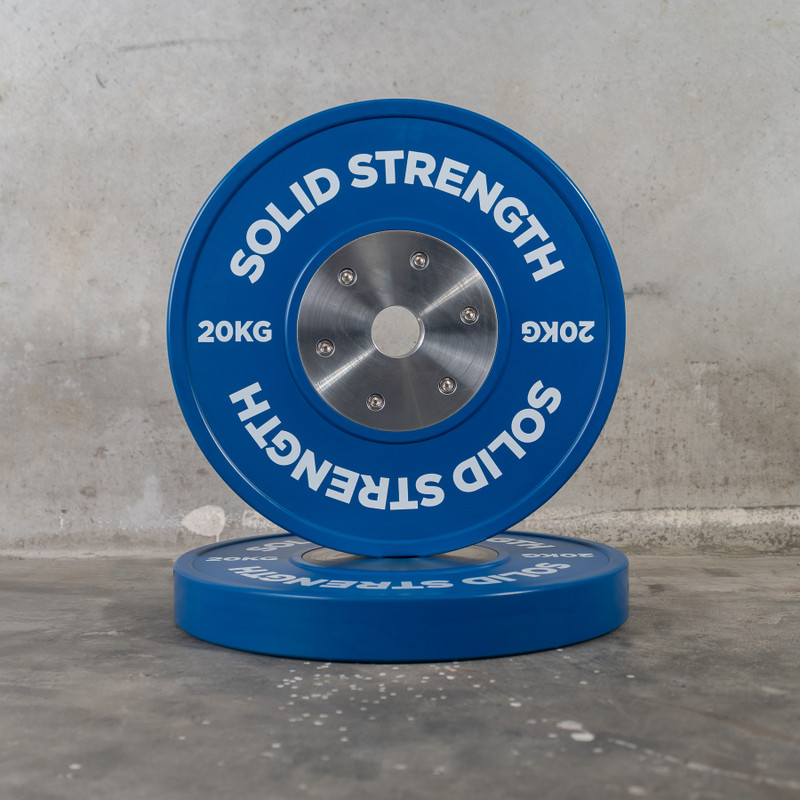 20kg Competition Olympic Bumper Plates V2 | SOLID STRENGTH EQUIPMENT