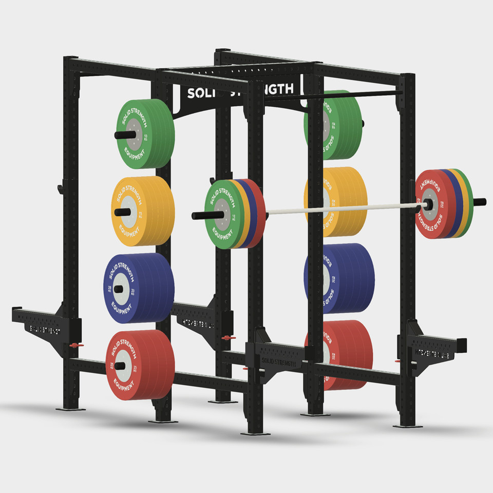 Goliath Fold Back Squat Rack | SOLID STRENGTH EQUIPMENT