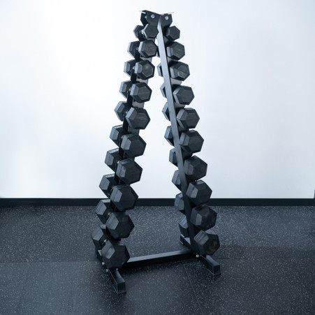 Solid Strength 1kg-10kg Hex Dumbbell Set + Rack | SOLID STRENGTH EQUIPMENT