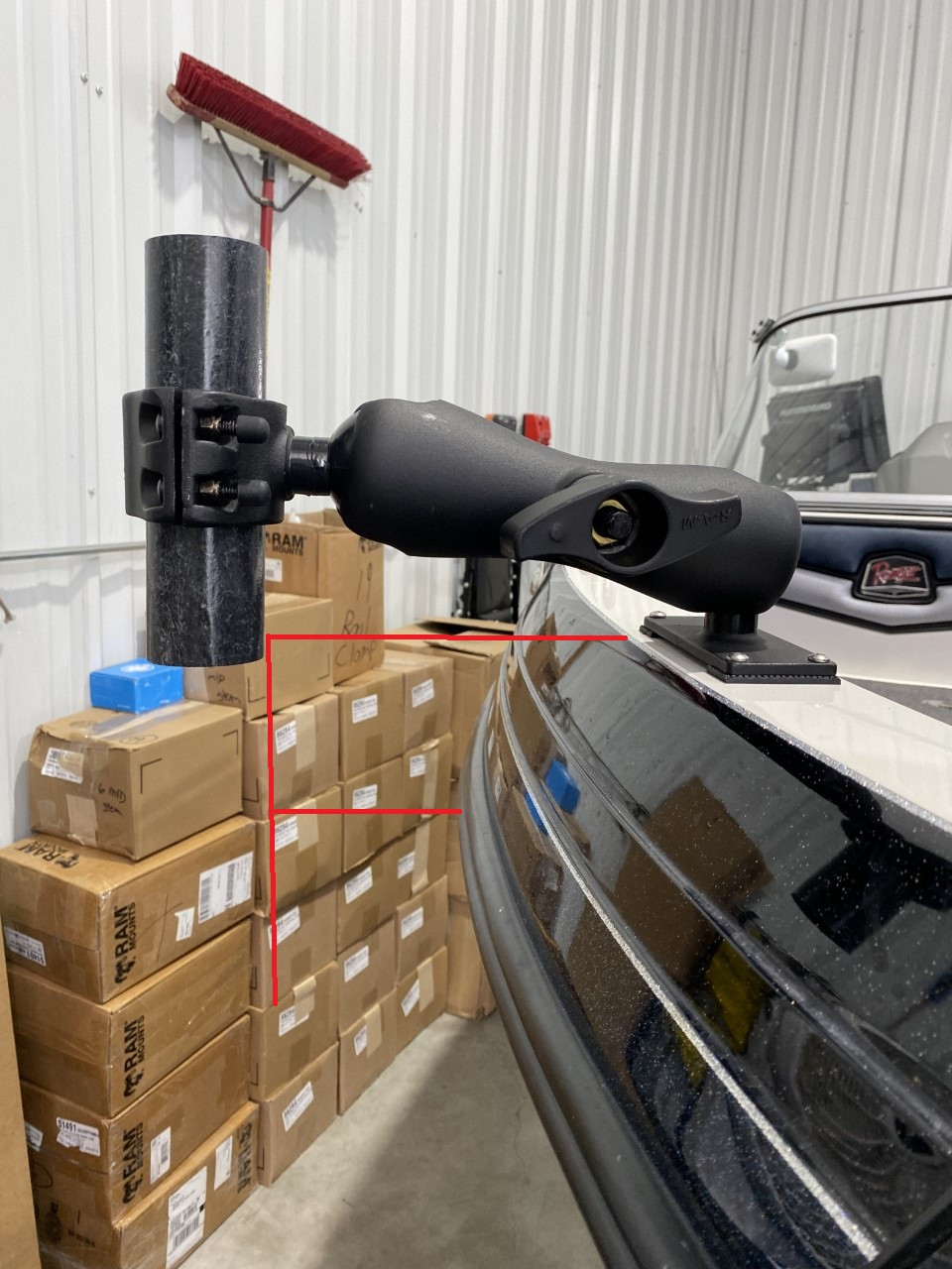 The ProDucer "Transducer Pole System" Deluxe Mid Ram Mount Arm