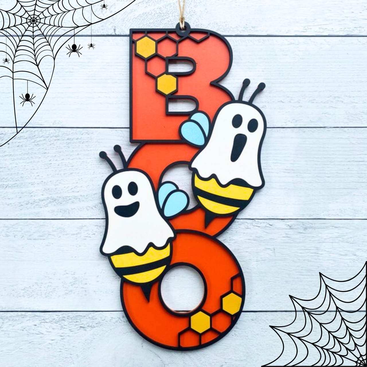 Jack-O-Lantern Pumpkin BOO Halloween Sign | Woodcraft Design Company