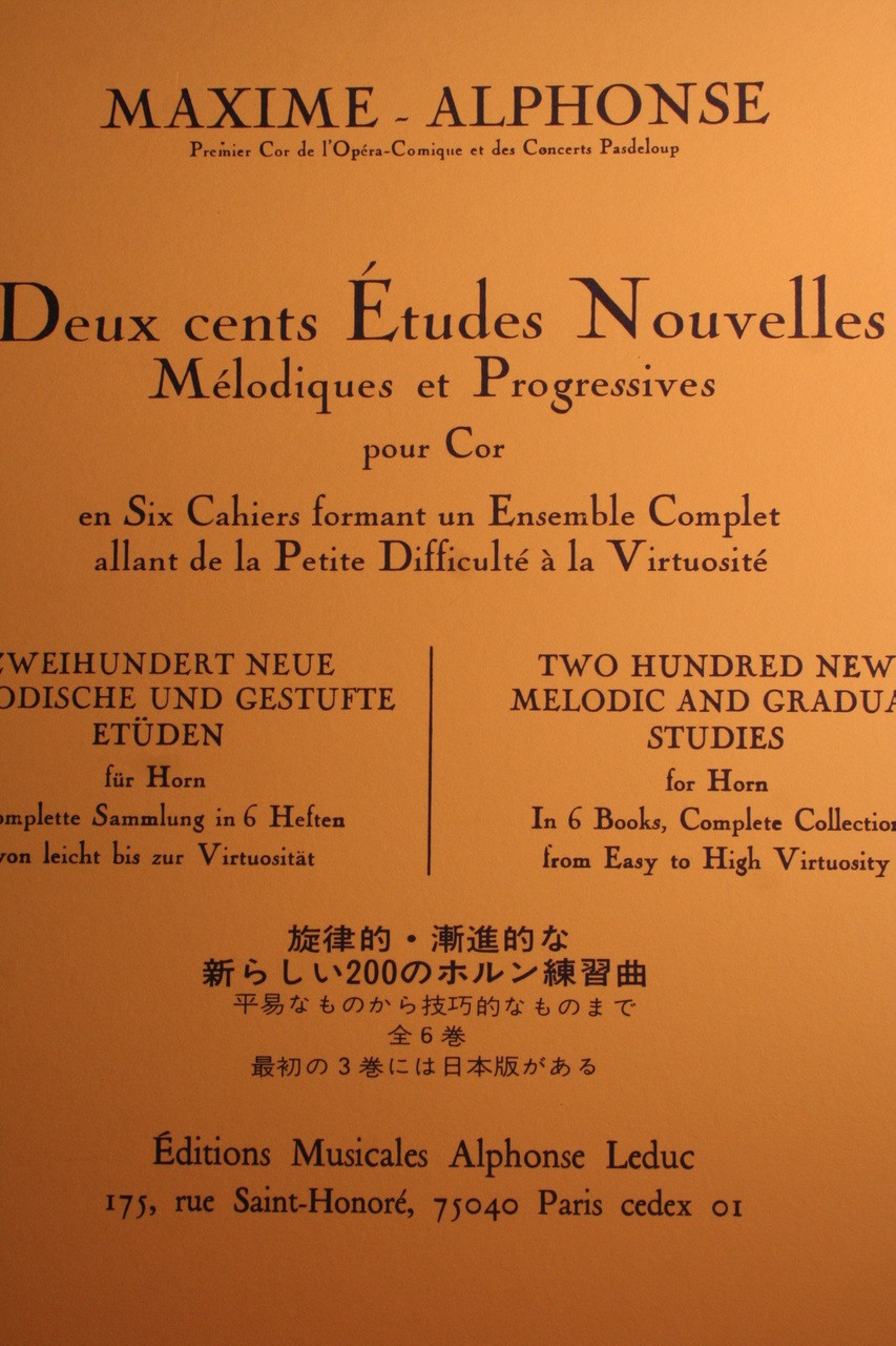Maxime, Alphonse - 200 New Melodic & Gradual Studies, Book 1 - Pope ...