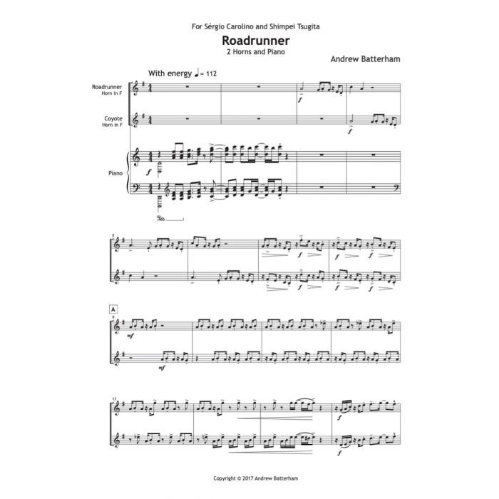Batterham, Andrew - Roadrunner - Pope Horns Inc.