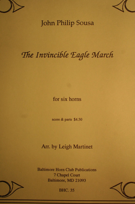 Sousa, J.P. - The Invincible Eagle March - Pope Horns Inc.