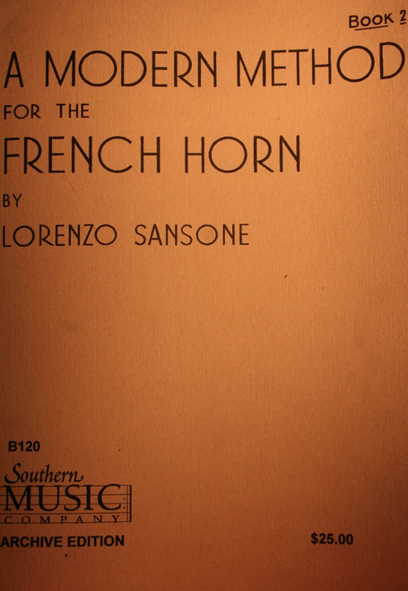 Sansone, Lorenzo - A Modern Method For The French Horn, Book 2 - Pope ...