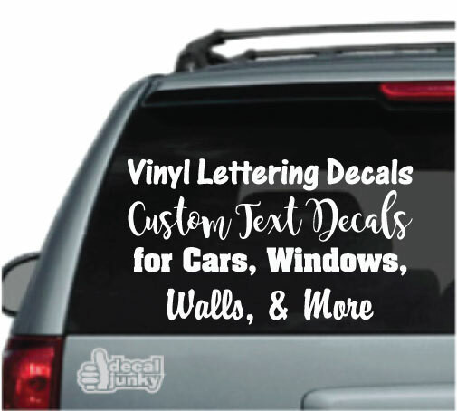 Vinyl Lettering Decals Stickers for Cars Trucks Windows