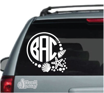 Seashell Decals Stickers for Cars Trucks Windows