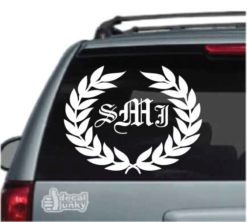 Old English Monogram Decals Stickers for Cars Trucks Windows