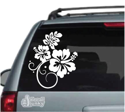 Hibiscus Flower Decals Stickers for Cars Trucks Windows