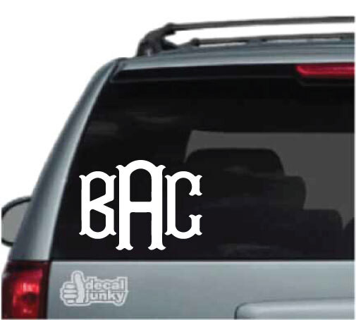 Dimples Monogram Decals Stickers for Cars Trucks Windows