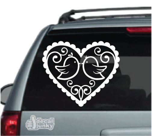 Animal Heart Decals Stickers for Cars Trucks Windows